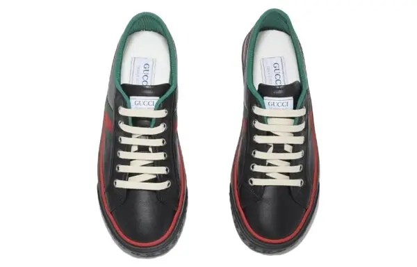 Gucci Tennis 1977 Low Top Sneakers - Black/green/red