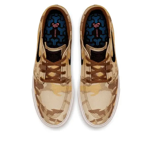 Nike Zoom Janoski Canvas Premium Sb 'light Camo' Skate Shoes - Brown