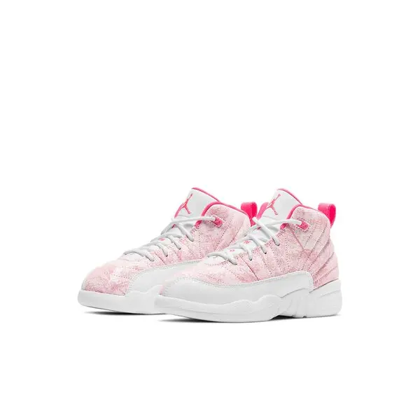 JORDAN 12 Retro 'arctic Pink' Sneakers - Pink/white