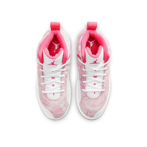 JORDAN 12 Retro 'arctic Pink' Sneakers - Pink/white