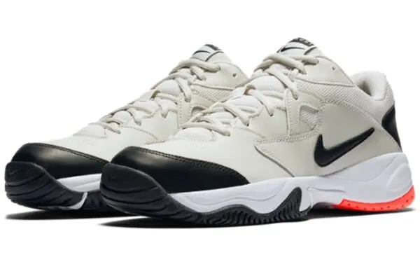 Nike Court Lite 2 Low Top Sneakers - Black And White