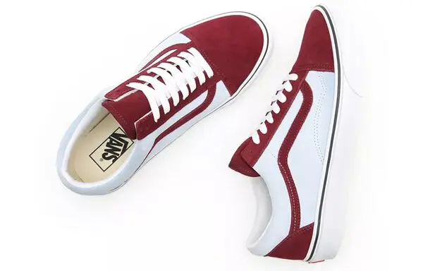 VANS Suede Old Skool Sneakers - Grey/red