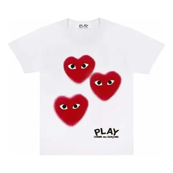 Play Comme Des Garcon Love Short Sleeve - White