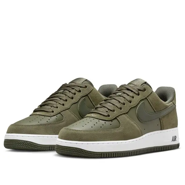 Nike Force 1 Low '07 Lv8 Sneakers - Medium Olive/white/cargo Khaki