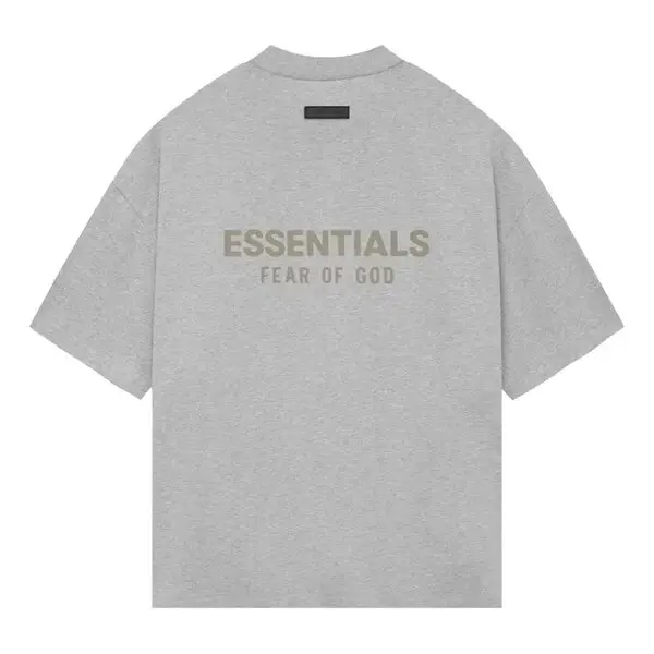 Fear Of God Ss24 V Neck T-shirt 'light Heather - Grey
