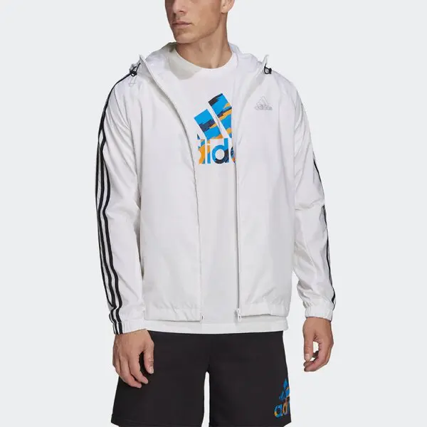 Adidas Hooded Long Sleeve Zip-up Jacket