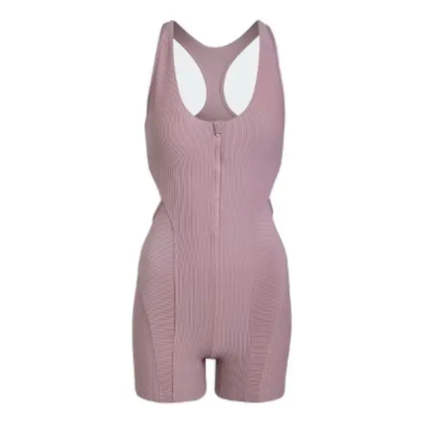 Adidas Yoga Ribbed Bodysuit Asia Sizing - Purple