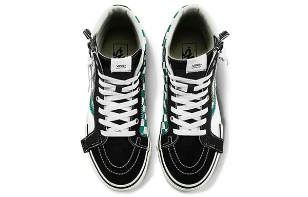 VANS Sk8-hi Reissue Cap High Top Sneakers - Black/green