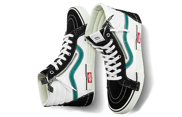 VANS Sk8-hi Reissue Cap High Top Sneakers - Black/green
