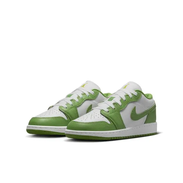 JORDAN 1 Low "chlorophyll" Sneakers - White/chlorophyll/lightning