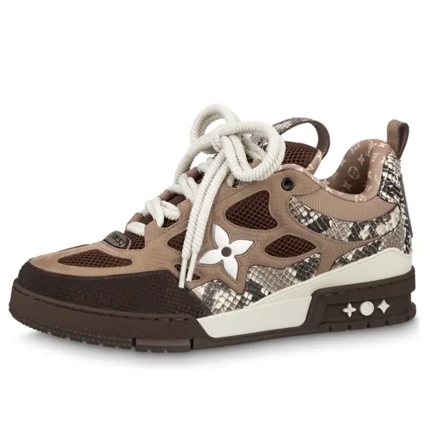 LOUIS VUITTON Skate Sneakers - Brown/white