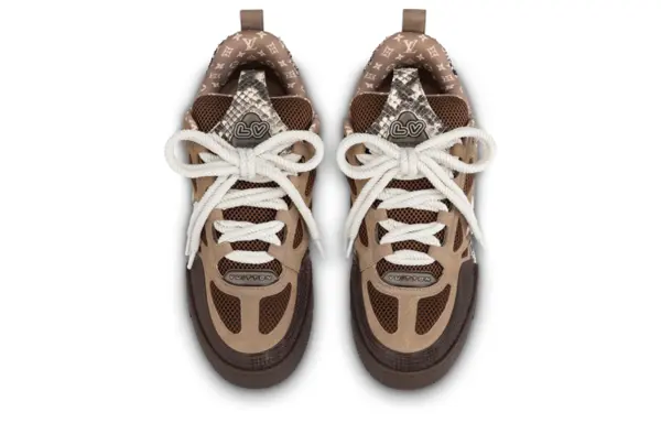 LOUIS VUITTON Skate Sneakers - Brown/white