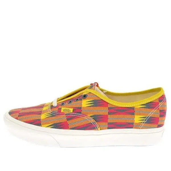 VANS Union X Comfycush Authentic "red Yellow" Low Top Sneakers - Red/yellow