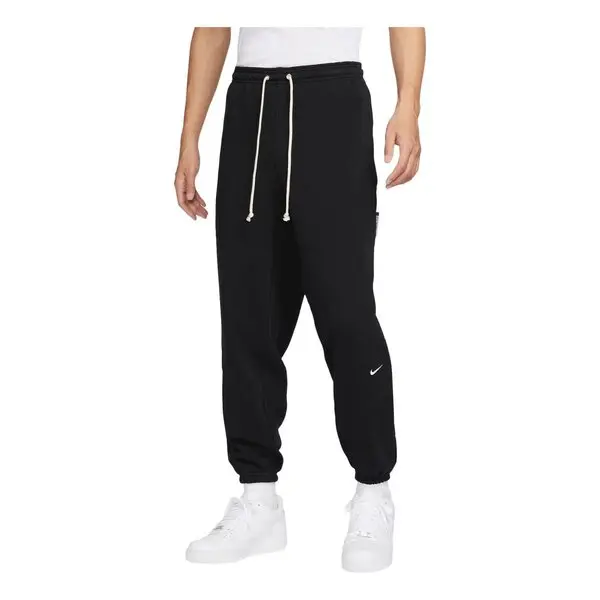 Nike Standard Issue Dri-fit Basketball Sweatpants Asia Sizing 'black - Black/pale Ivory