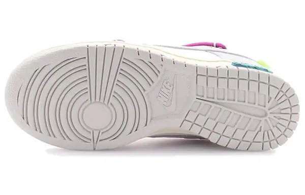 Nike X Off-white Dunk Low "the 50" Collection - Sail/neutral Grey-magenta