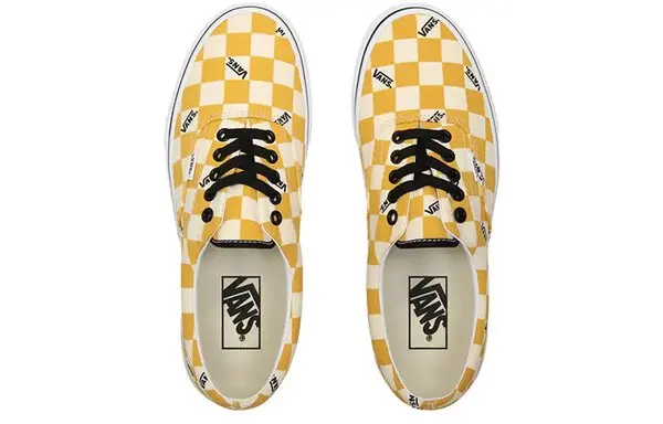 VANS Era Big Check Low Top Sneakers - Yellow/white