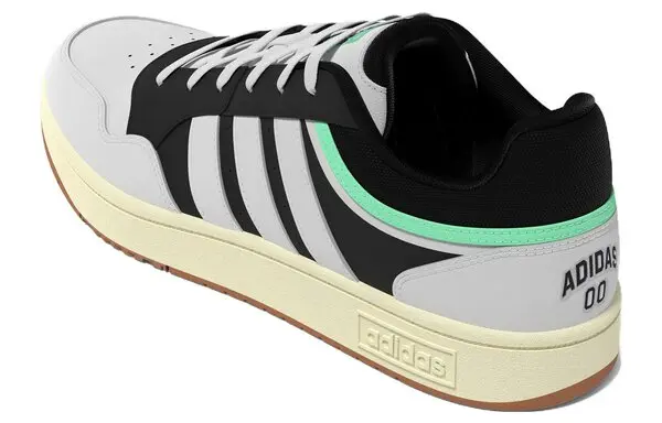 Adidas Hoops 3.0 Lifestyle Low Top Sneakers - Black/grey/teal