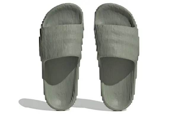 Adidas Adilette 22 Slides - Silver Green/silver Green/core Black