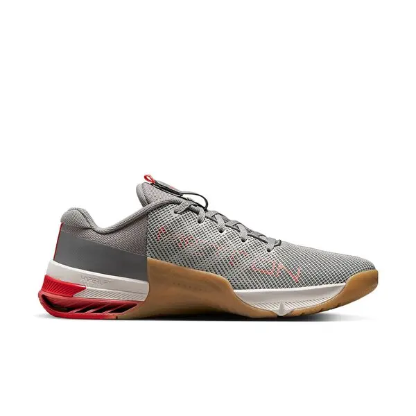 Nike Metcon Athletic Sneakers - Flat Pewter/gum Medium Brown/light Crimson