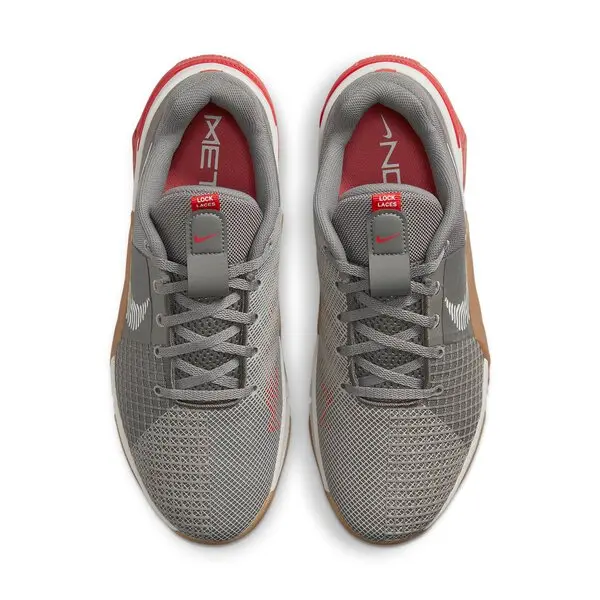 Nike Metcon Athletic Sneakers - Flat Pewter/gum Medium Brown/light Crimson