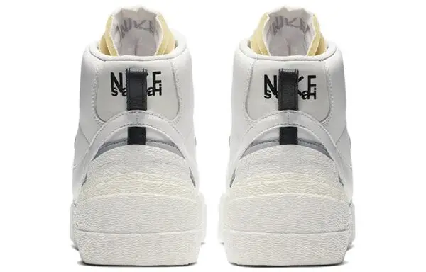Nike X Sacai Blazer Mid "white Wolf Grey" Sneakers - Gray/white