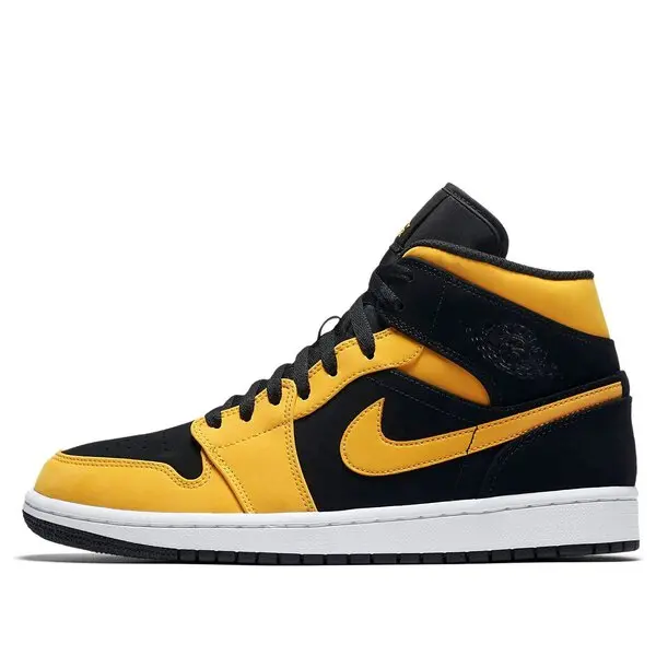 JORDAN 1 Retro Mid Sneakers - Black/university Gold