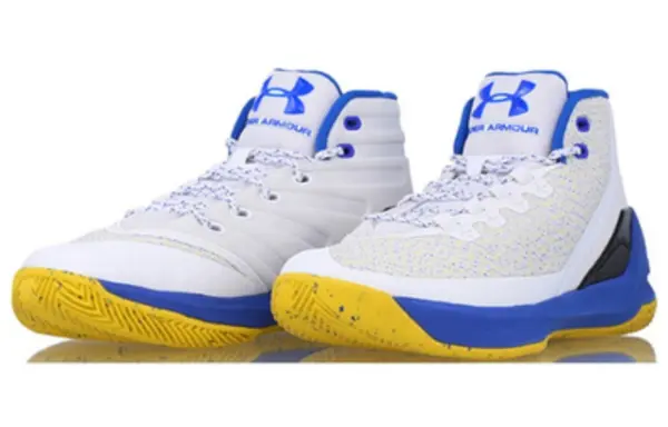 Under Armour Curry 3 'dub Nation Home' High Top Athletic Sneakers - White