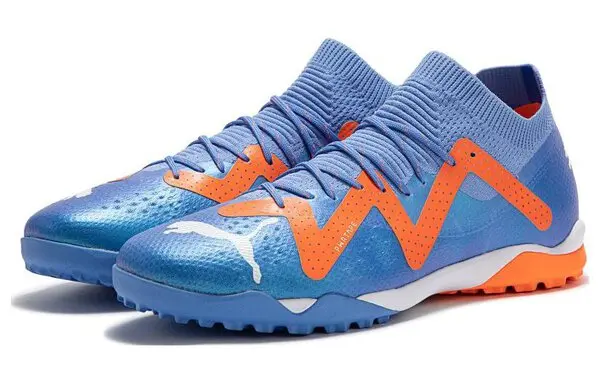 PUMA Future Ultimate Cage "blue Ultra Orange" Football Cleats - Blue/white/ultra Orange