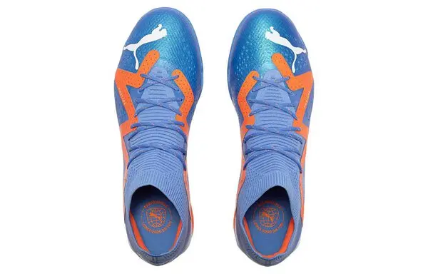 PUMA Future Ultimate Cage "blue Ultra Orange" Football Cleats - Blue/white/ultra Orange