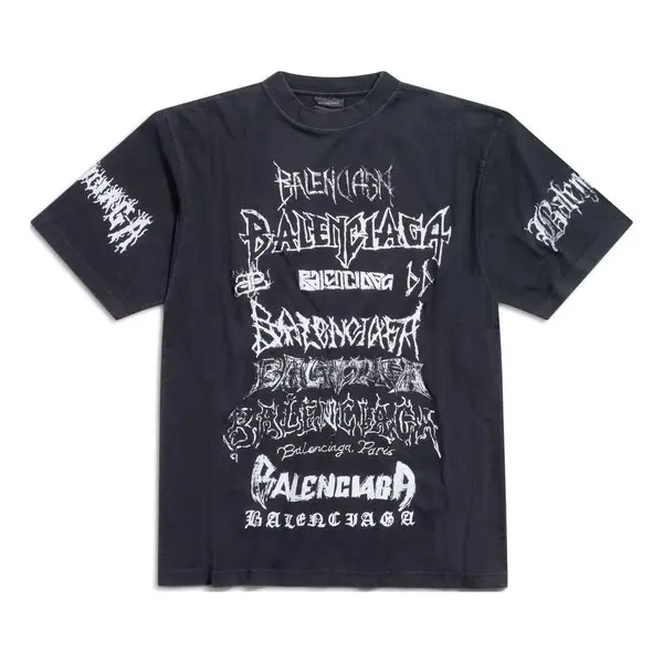 Balenciaga Diy Metal T-shirt 'black White