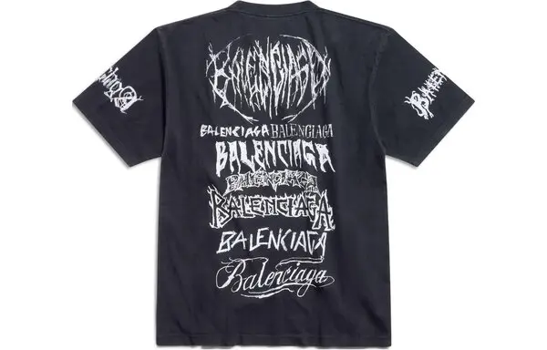 Balenciaga Diy Metal T-shirt 'black White