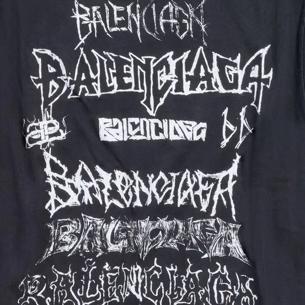 Balenciaga Diy Metal T-shirt 'black White