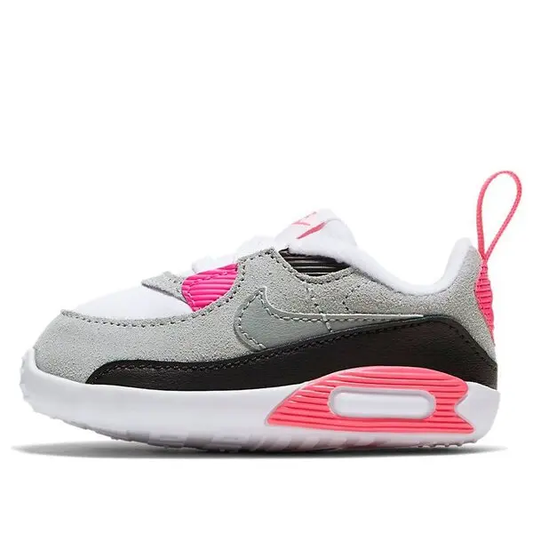 Nike Max 90 Crib Sneakers - White/light Gray/pink