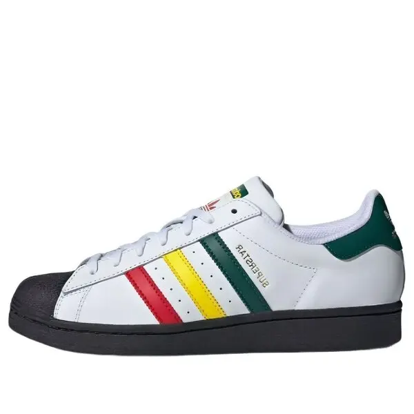 Adidas Originals Superstar "rasta White" Sneakers - White/multi-color