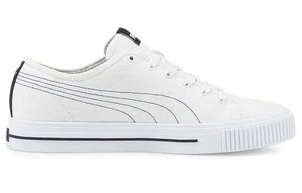 PUMA Ever Cv Casual Skateboarding Shoes - White/black