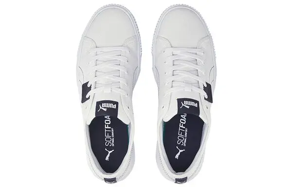 PUMA Ever Cv Casual Skateboarding Shoes - White/black
