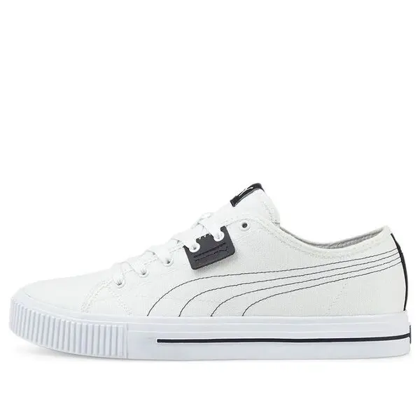 PUMA Ever Cv Casual Skateboarding Shoes - White/black