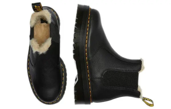 Dr. Martens 2976 Faux Fur Lined Platform Chelsea Boots
