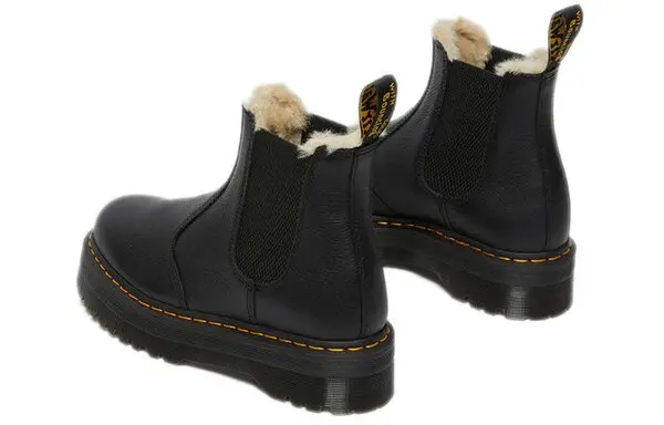 Dr. Martens 2976 Faux Fur Lined Platform Chelsea Boots