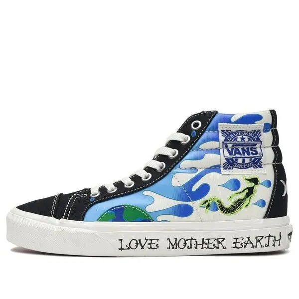 VANS Mother Earth Style 238 High Top Sneakers - Black/yellow/green