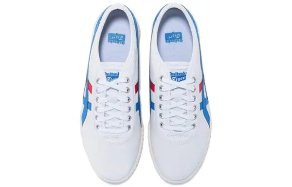 Onitsuka Tiger Tsunahiki Lace-up Sneakers - White/blue/red