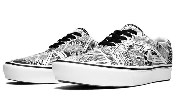 VANS X Harry Potter Comfycush Era "newspaper" Sneakers - Black And White
