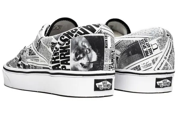 VANS X Harry Potter Comfycush Era "newspaper" Sneakers - Black And White