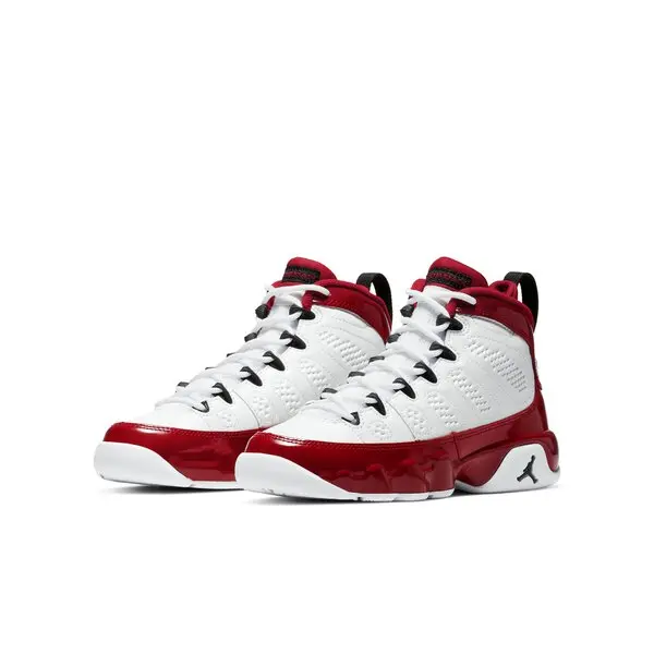JORDAN 9 Retro High Top Sneakers - White/black/gym Red