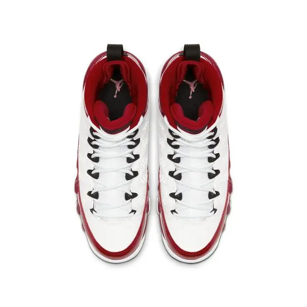 JORDAN 9 Retro High Top Sneakers - White/black/gym Red