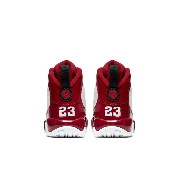 JORDAN 9 Retro High Top Sneakers - White/black/gym Red