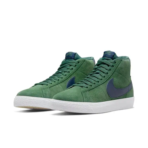 Nike Zoom Blazer Mid Sb High Top Sneakers - Green/blue