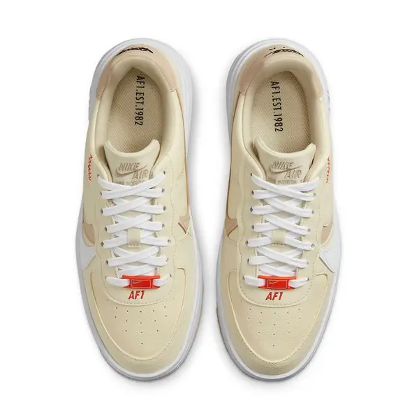 Nike Force 1 Plt.af.orm Sneakers - Yellow/white