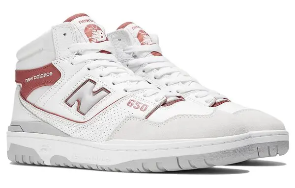 NEW BALANCE 650r High Top Sneakers - White/astro Dust/angora