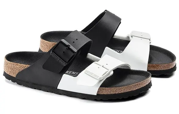 BIRKENSTOCK Arizona Series Sandals - Blackwhitemulti-color
